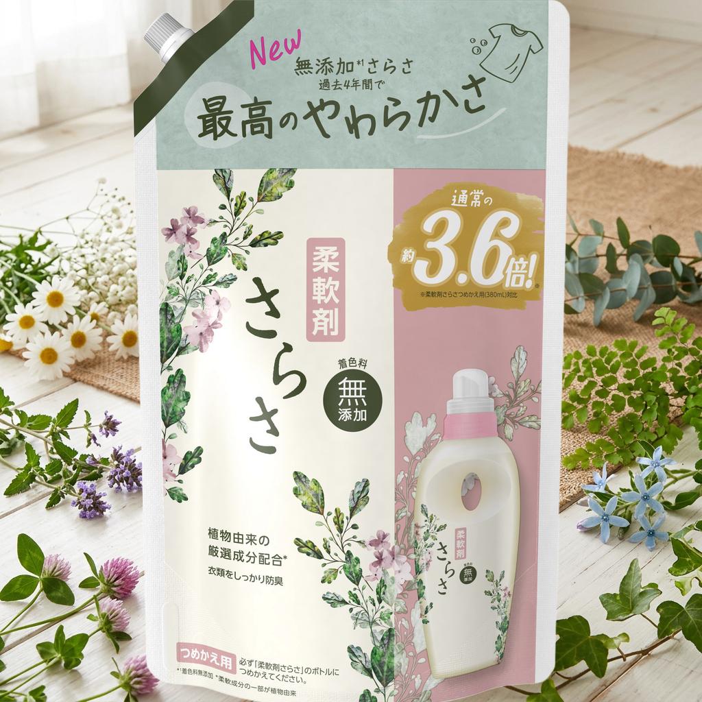 商品名：P&G さらさ柔軟剤 詰替 超ジャンボサイズ 1350ml内容量： 1350mlJANコード：4987176184580発売元、製造元、輸入元又は販売元：P＆Gジャパン株式会社原産国：日本商品番号：101-r001-49871761...