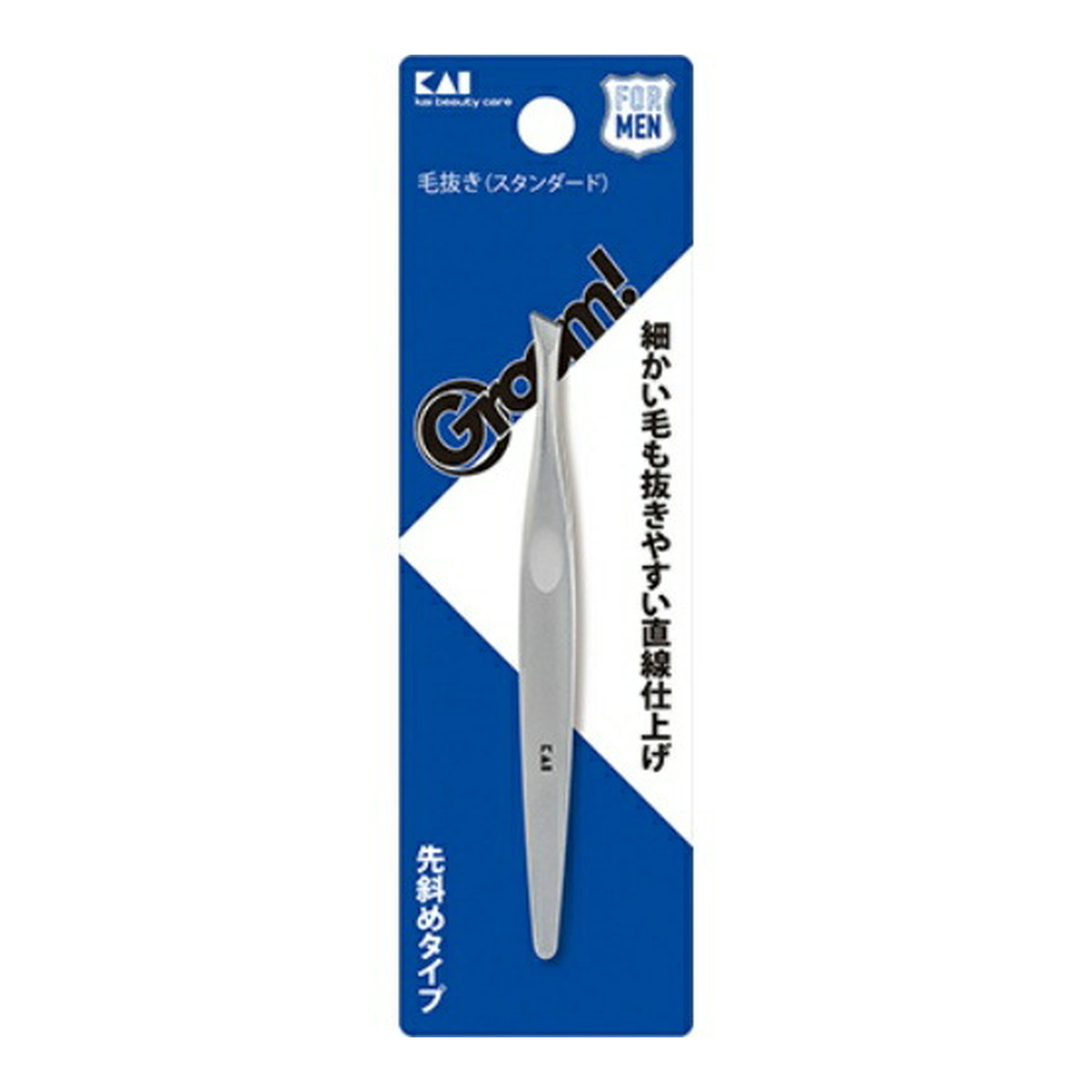 商品名：貝印 HC3043 Groom 毛抜き スタンダード内容量：1個JANコード：4901601301304発売元、製造元、輸入元又は販売元：貝印株式会社原産国：日本商品番号：101-62021ブランド：HC便利な化粧小物細かい毛も抜き...