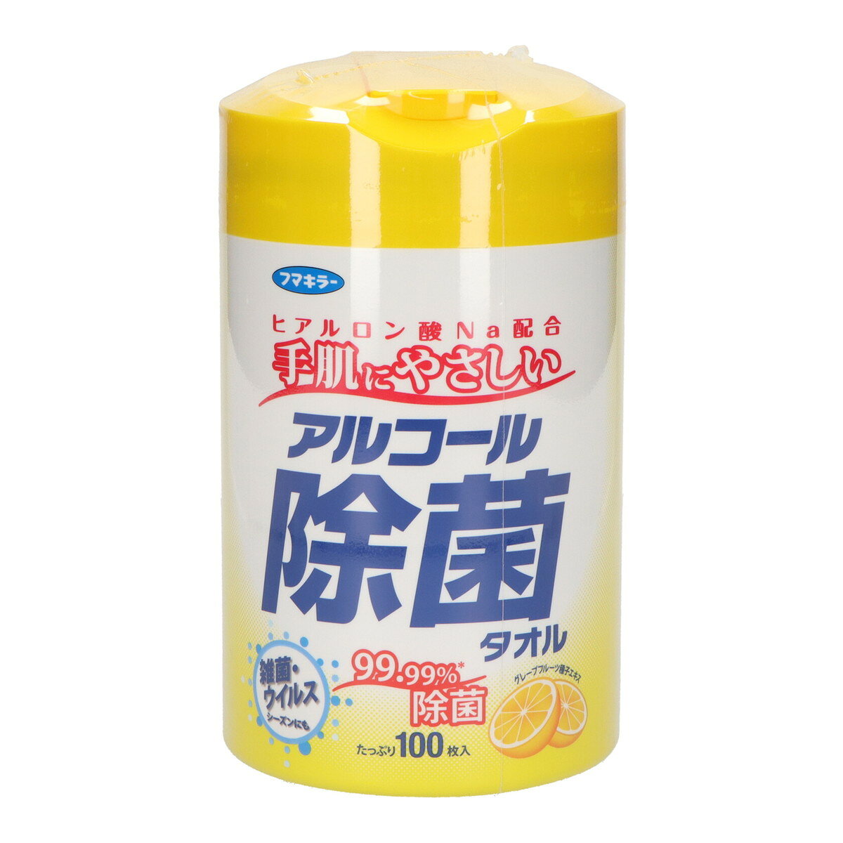 フマキラー アルコール除菌タオル 100枚入天然成分(天然発酵アルコール+グレープフルーツ種子エキス)からつくった除菌用ウェットタオルです。保湿成分ヒアルロン酸配合で、肌にやさしい使い心地です。手や指先に、キッチン回りに、身の回りの除菌に。...