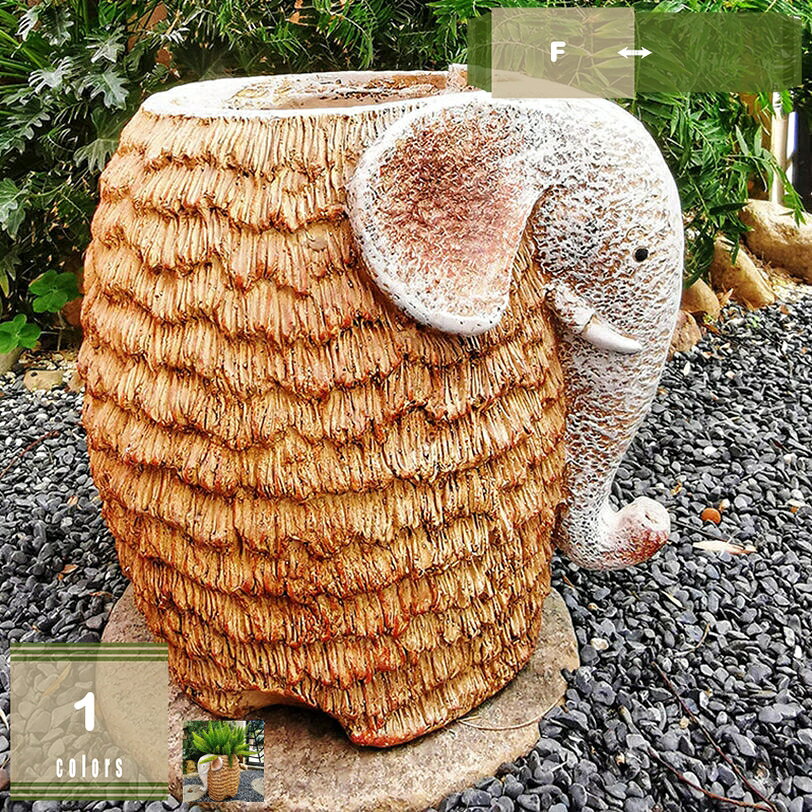 メイン素材：酸化マグネシウム手描きで魅力的なディテールを作ります。※植物は商品には含まれません花壇や玄関先、ベランダに置くだけで、お庭が癒しと楽しさで満たされます。防水材料を採用するによって小雨の日でも平気！写真撮る時の光照射やディスプレイ...