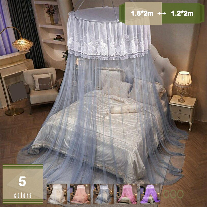 メイン素材：ポリエステル【製品詳細】サイズ：上部の直径100cm、高さ280cm、すべてのベッドサイズにフィットします。子供用ベッド、シングルベッドに適しています。（蚊帳のサイズは唯一であり、サイズ表示は対応するベッドのサイズを示します。）...