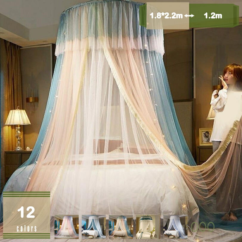 メイン素材：ポリエステル【高い品質の素材】ポリエステル素材で作られたベッドカーテンは長持ちするように作られています。完璧なメッシュサイズにより、有害な害虫の侵入を防ぎながら、良好な空気の流れを実現します。【製品詳細】サイズ: 上部の直径12...