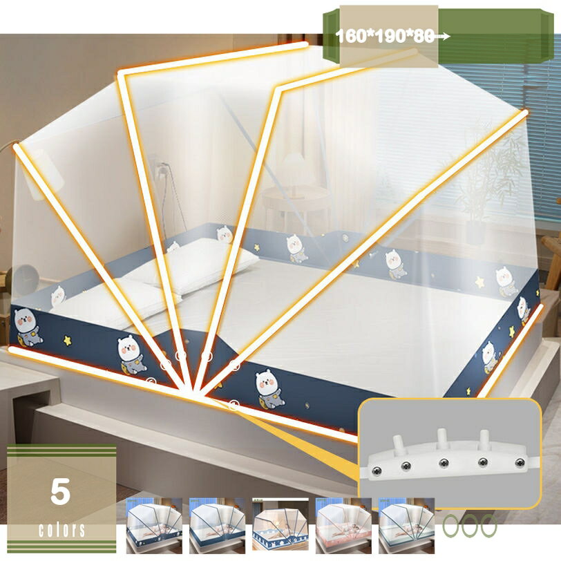 メイン素材：ポリエステル【素材】ポリエステル＋ガラス繊維チューブ (フレーム部分)。ポリエステル素材で作られたベッドカーテンは長持ちするように作られています。完璧なメッシュサイズにより、有害な害虫の侵入を防ぎながら、良好な空気の流れを実現し...