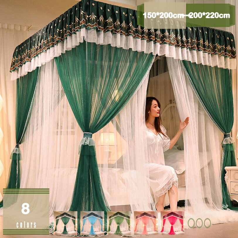 メイン素材：ポリエステル【高い品質の素材】ポリエステル素材で作られたベッドカーテンは長持ちするように作られています。完璧なメッシュサイズにより、有害な害虫の侵入を防ぎながら、良好な空気の流れを実現します。【3ドア設計】三面ドア付き、内側・外...