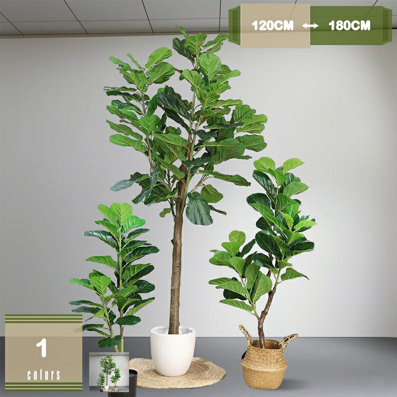 メイン素材：プラスチック梱包内容：植物本体 ＋ 黒いプラスチック製ポット。※画像内の鉢カバーは撮影用ですので付いておりません。本物にそっくり：プラスチック製人工観葉植物ですが、遠くから見たら本物と見間違う程のリアル感！色や質感を再現できる程...