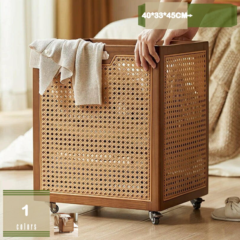 メイン素材：つる★・1：【独立収納】この木箱は独立収納機能に適しており、テーブル、ソファ、リビングルームなどを整理整頓できます。小物から衣類まで収納がはかどるバスケット。★・2：【籐の美しさ、自然生活に溶け込む】伝統的な籐の職人技と、竹の構...