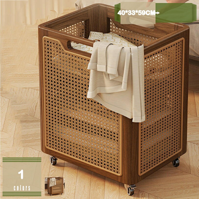 メイン素材：つる★・1：【独立収納】この木箱は独立収納機能に適しており、テーブル、ソファ、リビングルームなどを整理整頓できます。小物から衣類まで収納がはかどるバスケット。★・2：【籐の美しさ、自然生活に溶け込む】伝統的な籐の職人技と、竹の構...