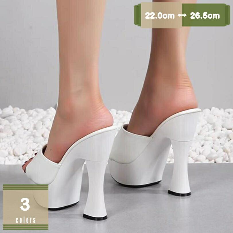 表地：パテントレザーメイン素材：パテントレザー♪ヒールの高さ：約14CM ♪ストーム（前厚）の高さ：約4cm ♪カラー：白色、黒色、銀色 ♪サイズ： 22.0cm / 22.5cm / 23.0cm / 23.5cm / 24.0cm / ...