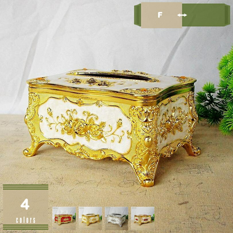 メイン素材：アクリル【ご注意】サイズは画像を参照してください。【ゴージャスなティッシュケース】豪華なお城の意匠で彩られた、美しく高級のあるティッシュケースです。きらびやかなカラーで、置くだけでお部屋がゴージャスな雰囲気に！。【入替えや手入れ...