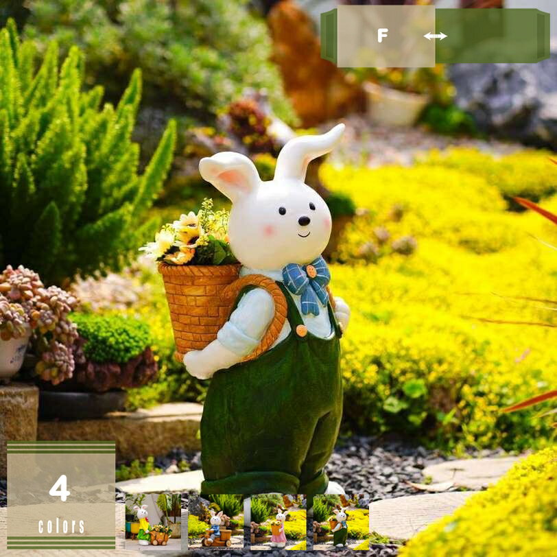 メイン素材：酸化マグネシウム□愛らしい動物のガーデンオーナメントです。個性的なフォルムがまたもやキュートな体験をもたらします。表面コーティングは製品を保護し、耐久性、耐候性、耐日光性、防水性を備えています。□自然の中で風雪にさらされながら、...