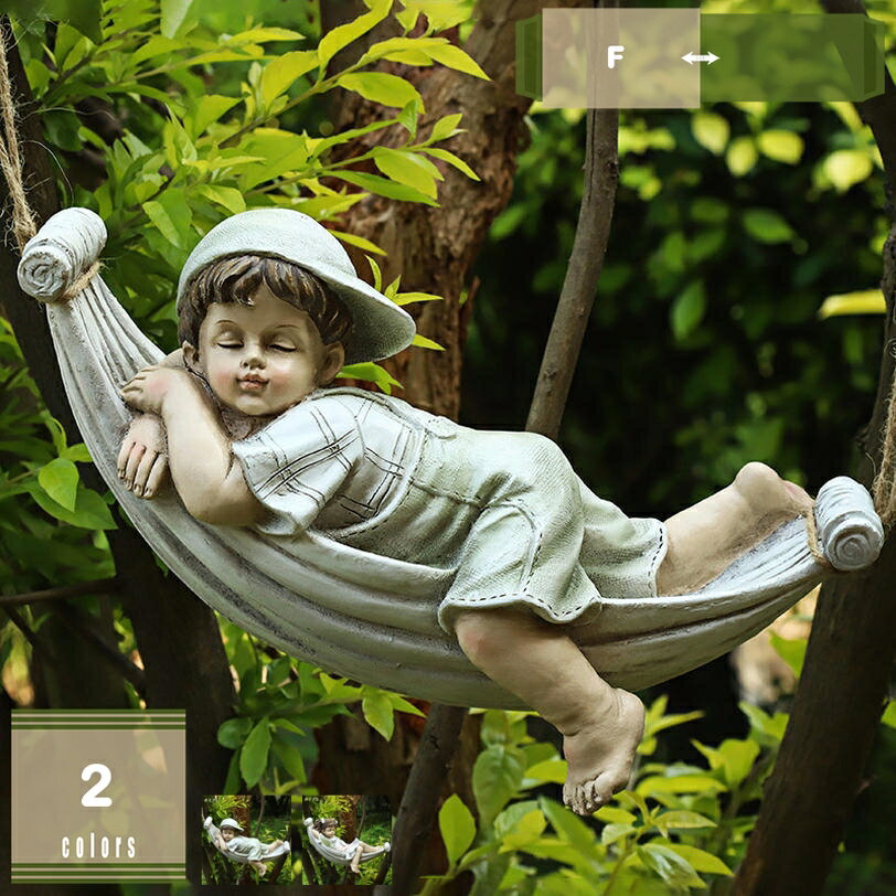 メイン素材：レジン【商品名】： ガーデン吊り下げ装飾置物【サイズ】●タイプ1＝長さ（28cm）高さ（14cm） ●タイプ2＝長さ（28cm）高さ（14cm）すべて手作業にて採寸を行っておりますので、 若干の誤差が生じる場合があります。予めご...