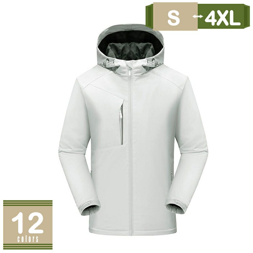 表地：ポリエステルメイン素材：ポリエステルアウトドアジャケット ：カラー6-12 サイズについて、サイズを紹介する写真をご覧なさい。 【デザイン】：diy logo ジャケットとは、アウターの撥水生地ジャケットとインナー で、季節や気温の変...