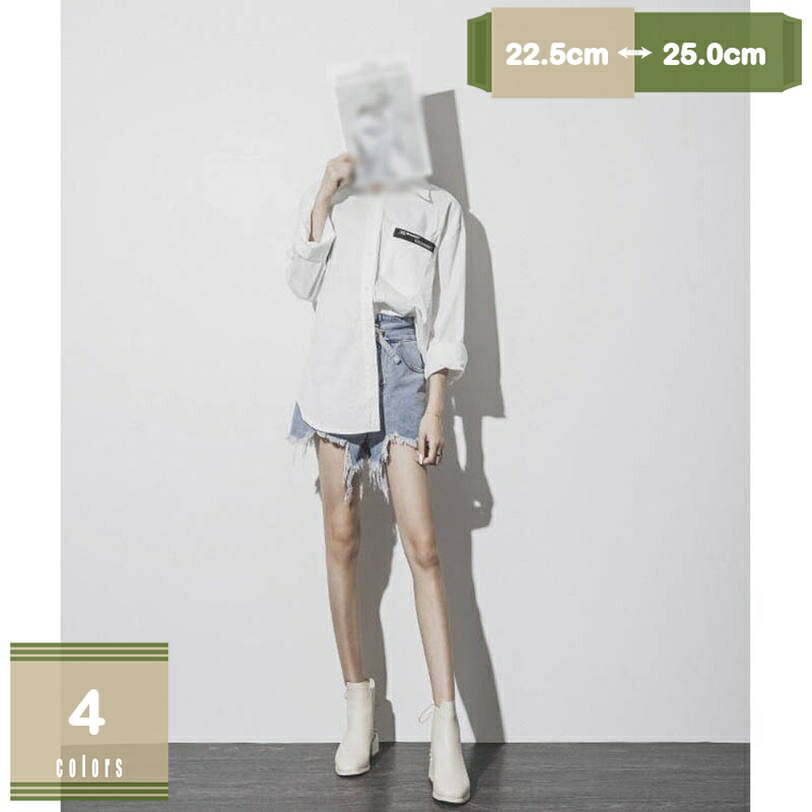 表地：合皮メイン素材：合皮◆ ヒール：4.5cm ◆スクエアアンクルブーツ◆サイドゴアブーツ◆履きやすいフィット感のブーツ。バックジップ付きで脱ぎ履きがスムーズに!中は柔らかクッションでふかふか快適な履き心地◆エッジを効かせたスクエアトゥは...