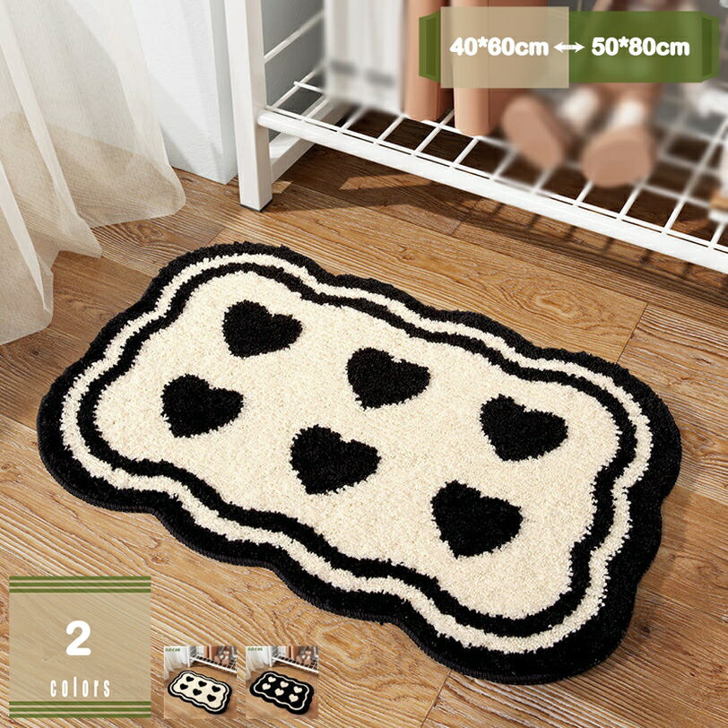 メイン素材：マイクロファイバー素材：マイクロファイバー　サイズ：約40*60cm 50*80cm 60*90cm　機能：吸水速乾、デコレーション、滑り止め、防音、抗菌除臭、防ダニ、オールシーズン対応 用途：業務用、家庭用、玄関、廊下、洗面台...