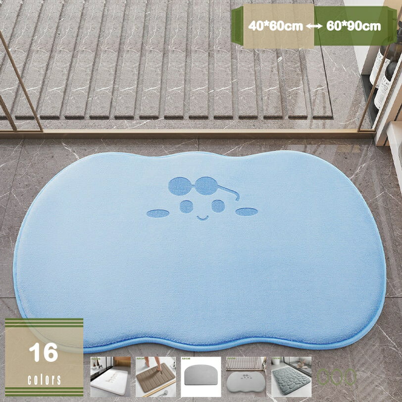 メイン素材：フランネル素材：フランネル　サイズ：約40*60cm 50*80cm 60*90cm　機能：吸水速乾、デコレーション、滑り止め、防音、抗菌除臭、防ダニ、オールシーズン対応 用途：業務用、家庭用、玄関、廊下、洗面台、寝室、ダイニン...