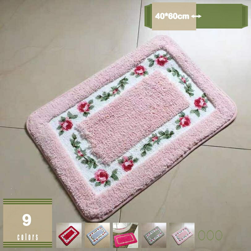 メイン素材：ポリエステル素材：ポリエステル　サイズ：約40*60cm 50*80cm　機能：吸水速乾、デコレーション、滑り止め、防音、抗菌除臭、防ダニ、オールシーズン対応 用途：業務用、家庭用、玄関、廊下、洗面台、寝室、ダイニングルーム、浴...