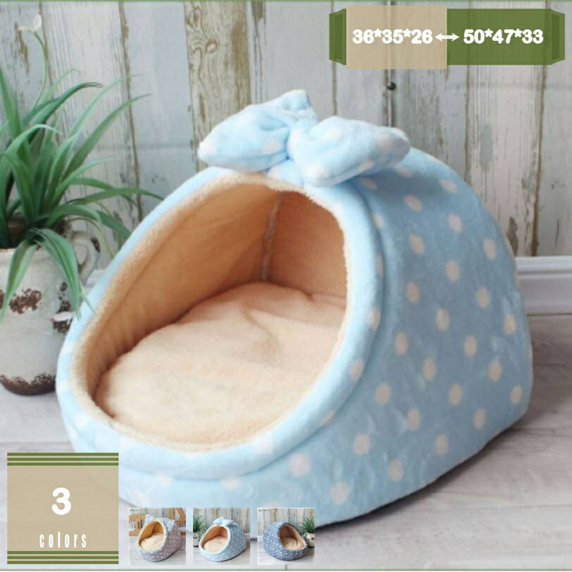 表地素材：フランネル内部素材：フランネル詰め物素材：PP綿、スポンジ☆【保温防寒設計】もぐりこむ猫の習性で、ドーム型猫ベッドの入口の開口部が小さく設計されております、外の風を有効に遮断できます。起毛生地が保温性高く、しっかり熱量を閉じて、暖...