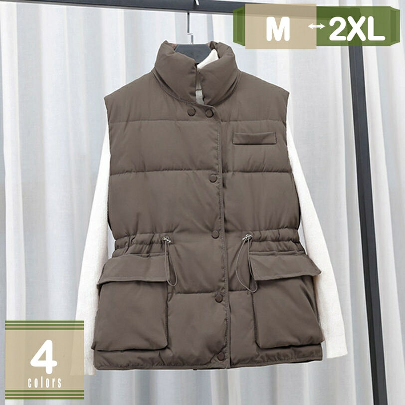 表地：ポリエステルメイン素材：ポリエステル●保温性に優れている軽量レディースベスト。 ※ パッケージ内容はベストのみで、他のアクセサリーなどは含まれていません。●着心地よくて肌触りが優しい。春、秋、冬で使えても便利！保温性が高く暖かさバツグ...