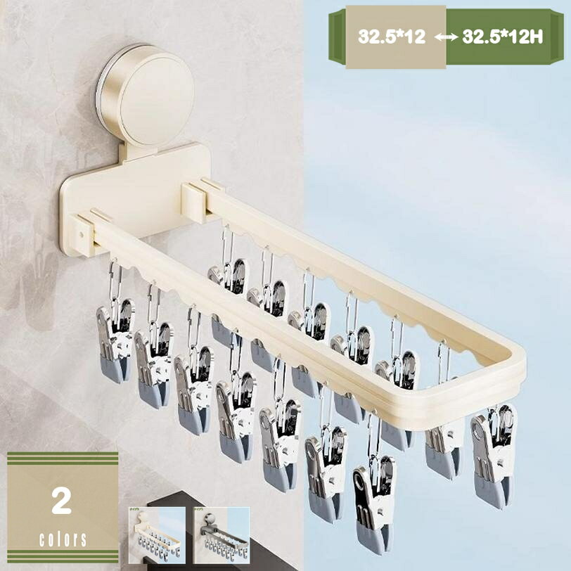 メイン素材：メタル【商品仕様】素材：太空アルミ、サイズ：32.5*12=1個、32.5*12 H=2個； ※詳しいサイズ情報について、画像を参考にお願いします。【多機能乾燥】シャツ タオル 靴下など あらゆる種類の衣類を乾燥させるのに使用で...