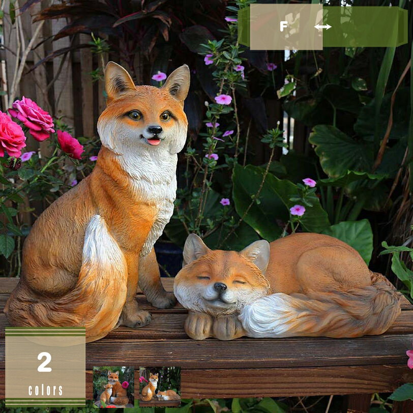 メイン素材：レジン★動物の置物。すべて手作業にて採寸を行っておりますので、 若干の誤差が生じる場合があります。予めご了承下さいませ。★ガーデンオーナメントは技術の優.れた技師によって成型して、手描きで制品のすばらしさを明らかにします。★屋外...
