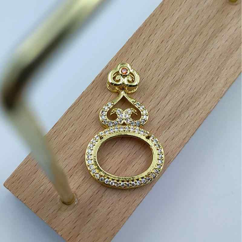 ・カテゴリ: DIYアクセサリーパーツ・素材: 銅・加工方法: 電気メッキ・サイズ: 12×16mm・スタイル: 中国風、文芸レトロ・柄: 回紋