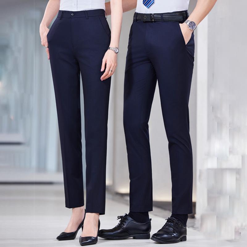 2個セット・カテゴリ: スラックス・スタイル: ビジネスフォーマル・パンツシルエット: ストレート・主な素材: ポリエステル64.5%・着用シーン: ビジネス・カラー展開: ネイビー、ミディアムグレー、ブラック・サイズ展開: 28, 29,...