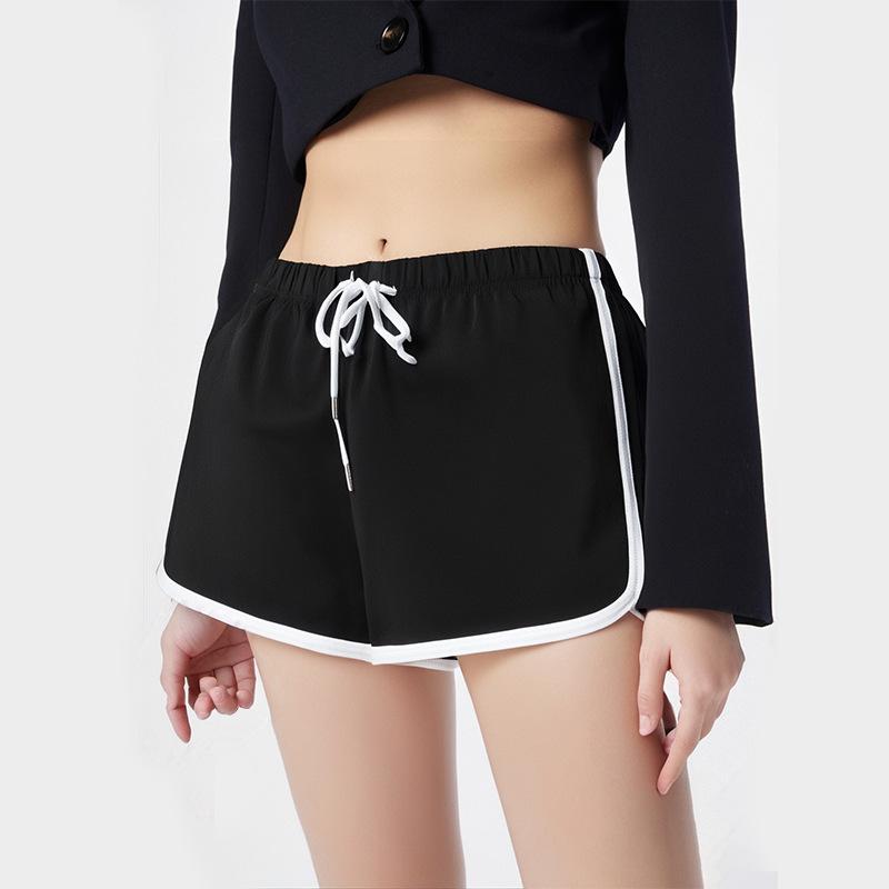 2個セット・カテゴリ: ショートパンツ・スタイル: タイトフィット・主な素材: 化学繊維混紡（スパンデックス20%）・柄: 無地・カラー展開: ブラック・サイズ展開: S、M、L、XL、XXL・機能: 速乾・性別: レディース・適用シーン:...