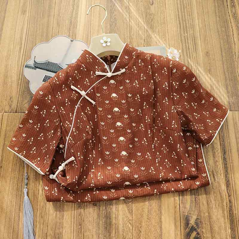 ・主な素材: ポリエステル100%・旗袍丈: ロング・ネックライン: スタンドカラー・襟型: 斜め襟・袖丈: 七分袖・スリット: 低め・スタイル: チャイナ風、レトロ・カラー展開: コーヒー・サイズ展開: S、M、L、XL、XXL、XXXL...