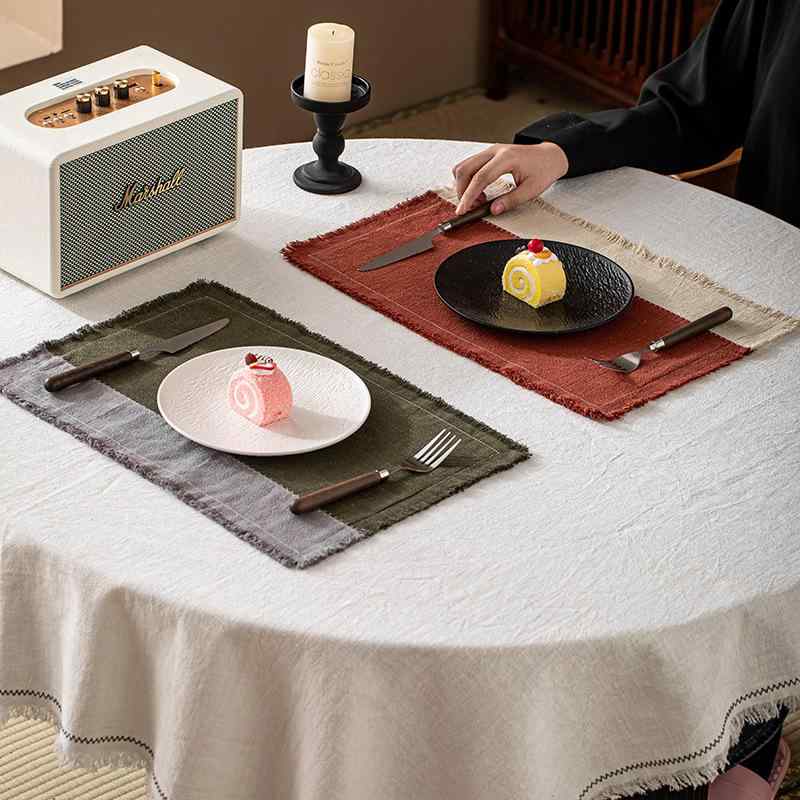 ・カテゴリ: 茶席・主な素材: 布・重さ: 約75g・スタイル: 中華風・サイズ: 45 x 30 cm・カラー展開: 墨黒、深緑、レンガ色、濃紺