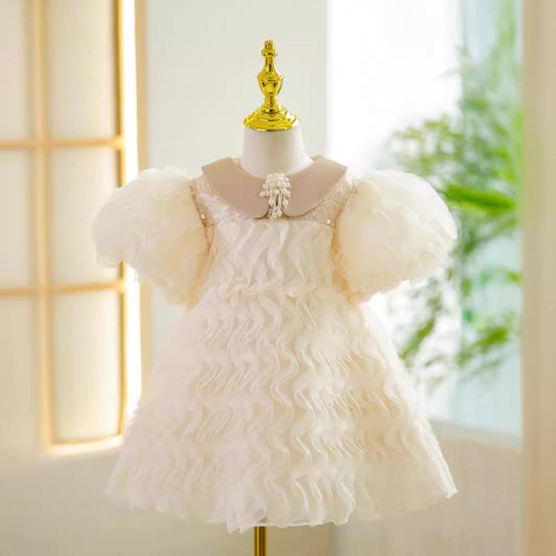・カテゴリ: 子供用ドレス・対象年齢: 1〜3歳・性別: 女児・生地加工: プリーツ・デザイン要素: プリンセス・スタイル: プリンセス・主な素材: ポリエステル80%・裏地素材: ポリエステル80%・ドレスの種類: フォーマルドレス・カラ...
