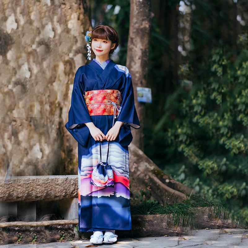 ・用途: 和服・性別: 女性・主な素材: ポリエステル・カラー: ロイヤルブルー・対象年齢: 25〜29歳・テーマ: 日系アニメ・スタイル: カジュアル
