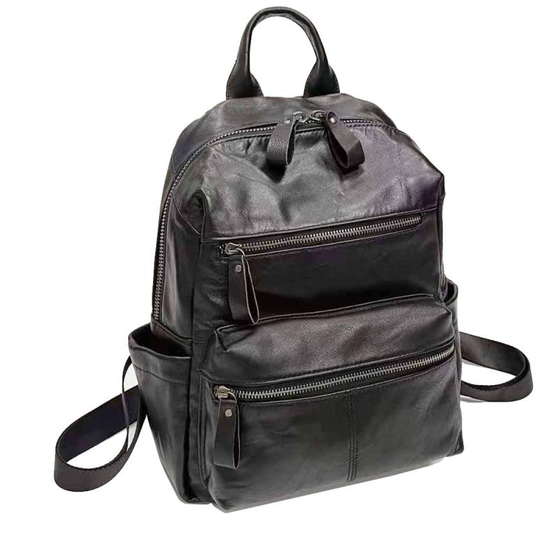 ・容量: 20L以下・主な素材: 牛革（本革）・柄: 無地・スタイル: 海外トレンド・裏地素材: ポリエステル綿・デザイン要素: パッチワーク・カラー展開: ブラック・対応PCサイズ: 10インチ・対象性別: 女性