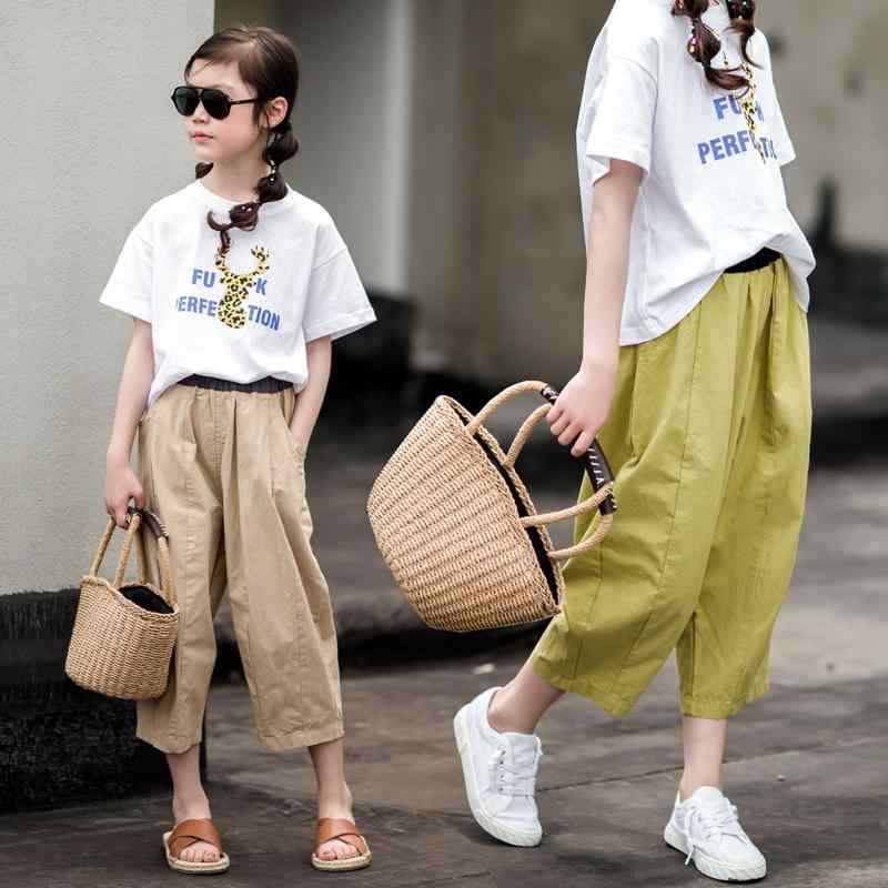 ・スタイル: 韓国風・主な素材: 綿100%・丈: 九分丈・性別: 女の子・対象年齢: 8歳以上、身長140cm以上・アイテム: カジュアルパンツ・加工: 剪毛・柄: 無地・特徴: セットアップ、親子、トレンド・ウエスト: ミドル丈・留め具...