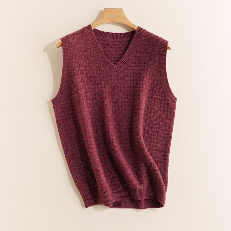 ・カテゴリ: 中綿ベスト・スタイル: 通勤・シルエット: ストレート・タイプ: プルオーバー・厚さ: 厚手・柄: 無地・生地: カシミヤ・主な素材: ウール100%・対象: ミドル男性層・加工: 樹脂固色・デザインディテール: ジャカード・...