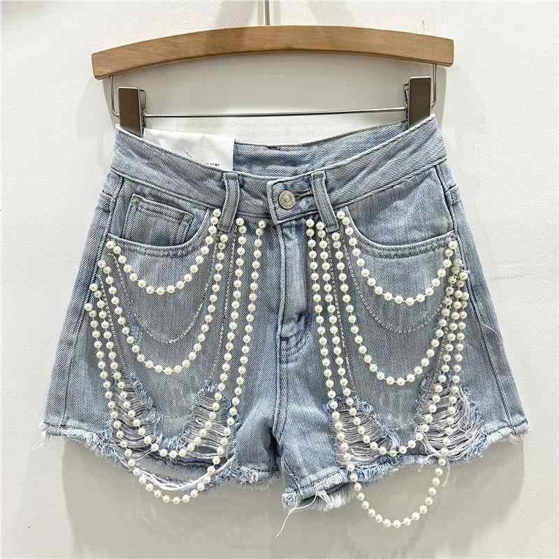 ・丈: クロップド丈・カラー: ライトブルー・サイズ展開: S、M、L、XL・スタイル: 通勤スタイル、エレガント・素材: デニム