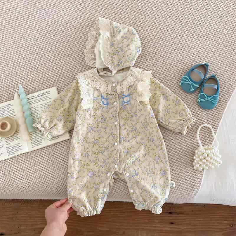 ・カテゴリ: ロンパース、カバーオール・スタイル: 韓国風・タイプ: ロンパース・主な素材: コーデュロイ（ポリエステル）・厚さ: 普通・留め具: シングルボタン・フード: 取り外し可能・性別: 女の子・対象年齢: 新生児（0〜1歳、身長8...