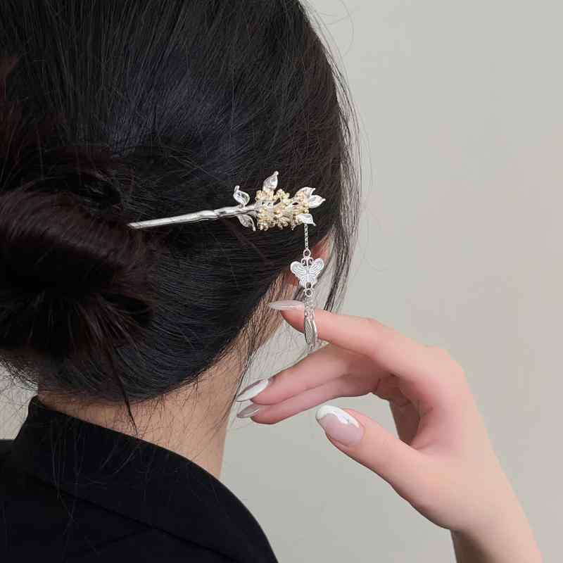 ・カテゴリ: ヘアアクセサリー・スタイル: 古風・主な素材: シルバー・純度: 925シルバー・デザイン: リーフ・加工: 電鍍・カラー: ホワイト・トレンド: 古風、国風