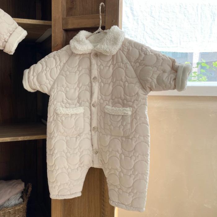 ・カテゴリ: ロンパース、カバーオール・スタイル: 韓国風・タイプ: ロングロンパース・主な素材: ポリエステル100%・厚さ: 厚手・袖丈: 長袖・留め具: シングルボタン・性別: ユニセックス・対象: 新生児(身長80cm以下)・カラー...