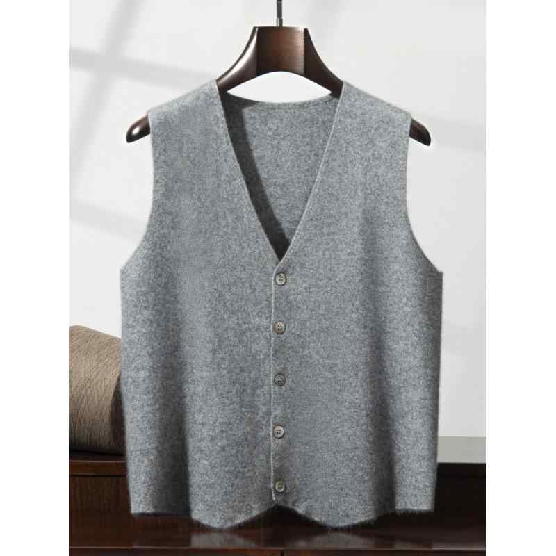 ・カテゴリ: カシミヤセーター・スタイル: カーディガン・フィット: ルーズフィット・ネックライン: Vネック・袖丈: ノースリーブ・毛糸の太さ: 極太・生地の厚さ: 極厚・テイスト: ブリティッシュ・柄: 無地・ターゲット層: 24〜35...