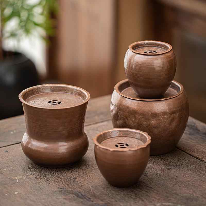 ・カテゴリ: 茶洗・素材: 銅・重さ: 約2kg・スタイル: 新中式・バリエーション: 紫銅（大号）、紫銅（蓮花）、紫銅（銅銭）、紫銅（中号）