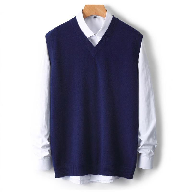 ・スタイル: カジュアル・タイプ: プルオーバー・襟元: ノーカラー・ネックライン: Vネック・袖丈: ノースリーブ・フード: なし・フィット: スリムフィット・厚さ: 普通・柄: 無地・主な素材: 羊毛100%・着用シーン: デイリー・対...