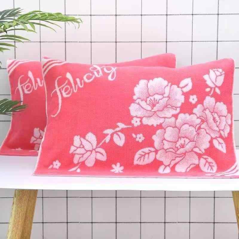 ・カテゴリ: 枕カバー・主な素材: 綿100%・カラー展開: 福朵花柄ピンク、福朵花柄ブルー、福朵花柄グリーン、福朵花柄小豆色・サイズ: 縦75cm×横50cm