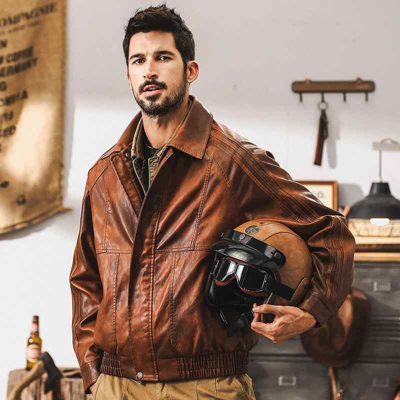 ・カテゴリ: レザージャケット・スタイル: アメカジ・主な素材: PUレザー・着丈: ミドル丈・シルエット: ルーズフィット・ネックライン: 襟付き・フロント: ジップアップ・シーン: カジュアル・加工: ノンアイロン・デザイン: ボタン装...