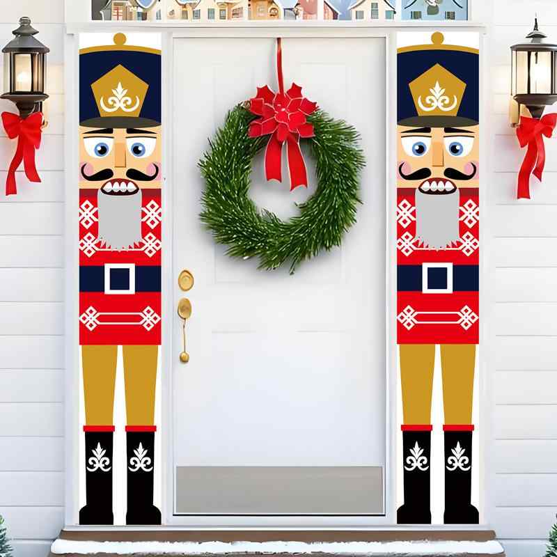 ・カテゴリ: 旗・種類: イベント旗・主な素材: ポリエステル・ポール素材: プラスチック・デザイン: クルミ割り人形・サイズ: 180×30cm