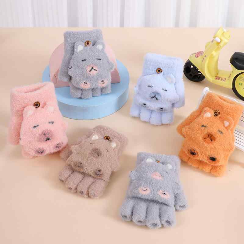 ・用途: 保温手袋・性別: ユニセックス・加工方法: ジャカード織り・機能: 保温・柄: カートゥーン・スタイル: ハーフフィンガーグローブ・カラー展開: カピバラ-オレンジ、カピバラ-ピンク、カピバラ-グレー、カピバラ-ブルー、カピバラ-...