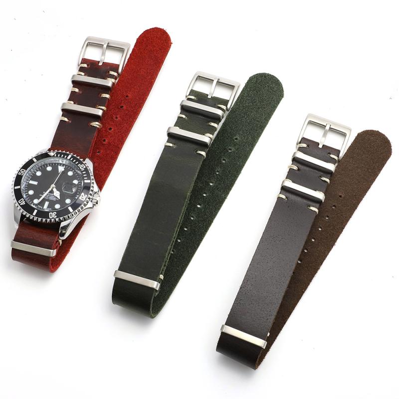 ・主な素材: 本革・カラー展開: グリーン, ダークコーヒー, レッド・サイズ展開: 18mm, 20mm, 22mm・スタイル: 文芸レトロ・テイスト: 民族風