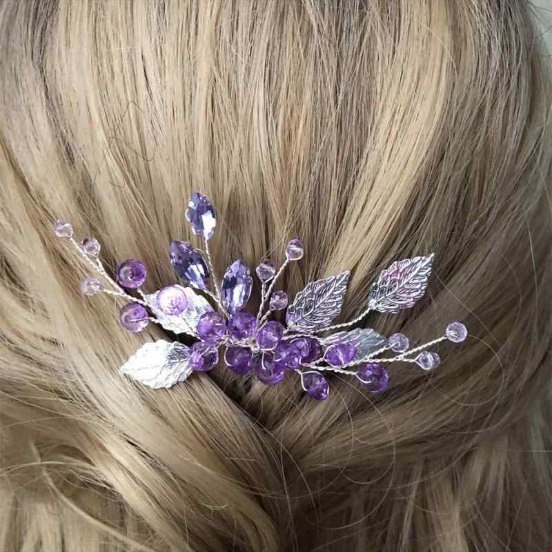・主な素材: 金属・スタイル: レディース・カラー: パープル・カテゴリ: ヘアアクセサリー