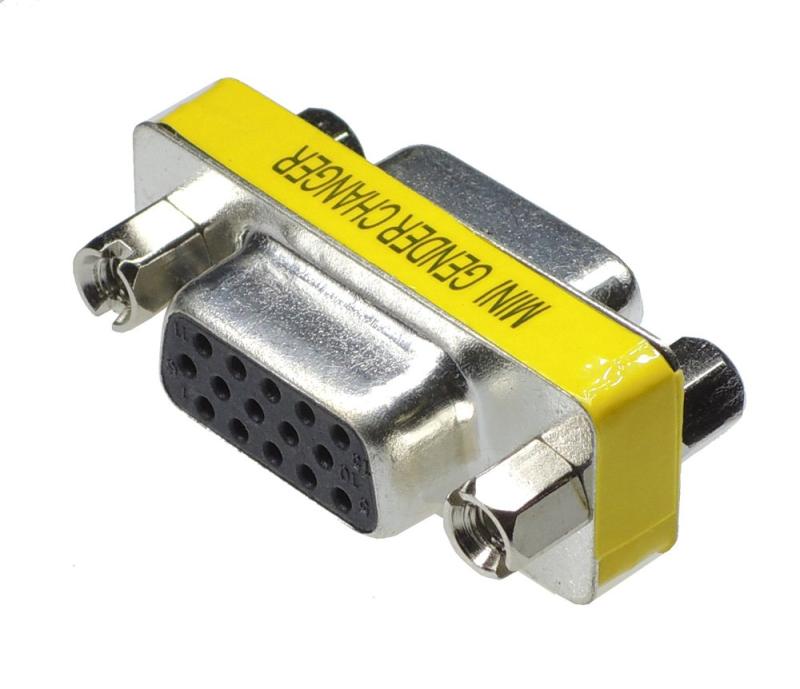 VGA アナログRGB D-Sub15ピン メス-メス 変換アダプタ ジェンダーチェンジャー ケーブル延長コネクタ PC・周辺機器D-Sub15ピン メス/メス 変換アダプタ：VGA/アナログRGBケーブル延長の決定版お手持ちのVGAケーブ...