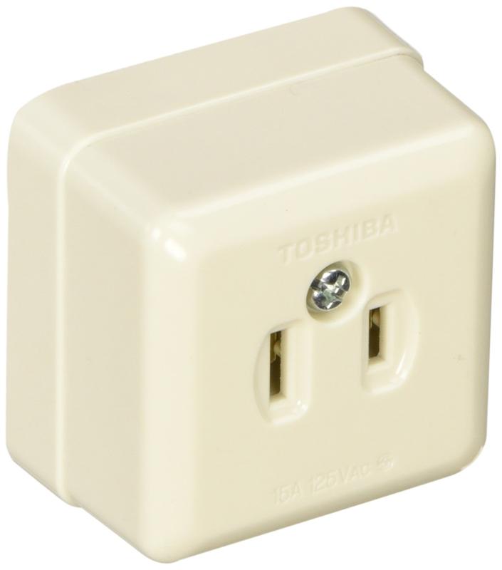DC1121(W) 角形コンセント 15A-125V 電設用部品"15A-125V"とは、多くの電気製品や配線器具において極めて一般的な電気定格であり、その製品が安全かつ効率的に動作するために設計された電力供給能力を示します。この表記は、ア...