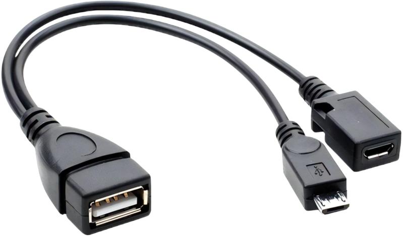 Micro USB OTG Y字給電ケーブル 2in1 スマホ/タブレット用 マウス・キーボード・USBメモリ同時接続＆充電 20cmこの高性能Micro USB OTGケーブルは、スマートフォンやタブレットのMicro USBポートをUS...